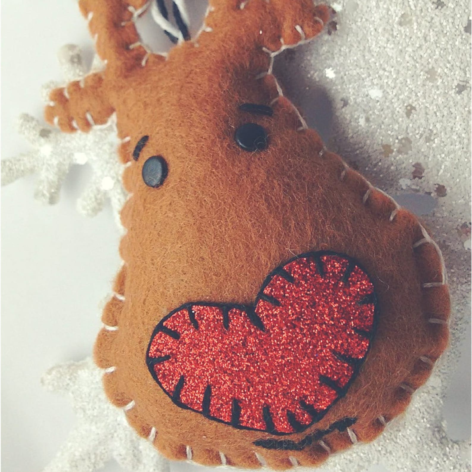 Reindeer Felt Christmas Ornament Pattern-reindeer Felt Pattern-penguin ...