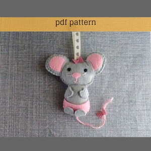 Felt Pattern Felt-mouse-sewing Pattern Tutorial-felt PDF Pattern-decor ...