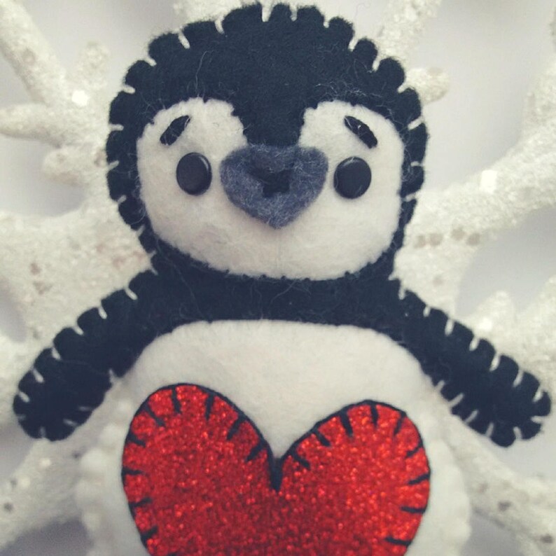 Penguin Felt Christmas Ornament Pattern Penguin Felt Pattern Penguin Felt Christmas Decoration