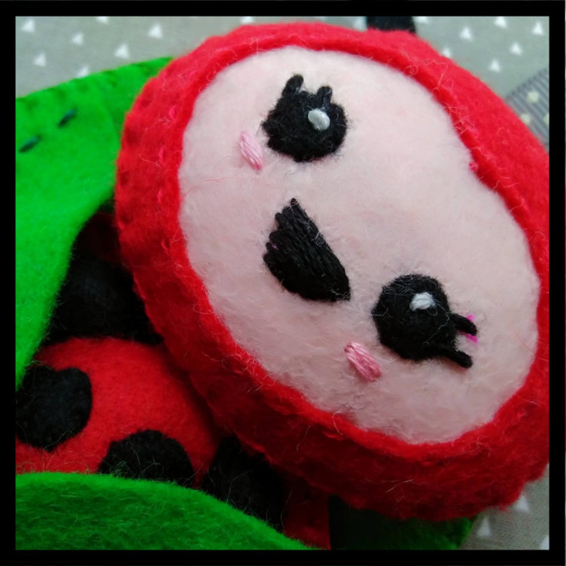 Felt Ladybird Pattern Felt Ladybug Pattern Felt PDF Pattern - Etsy