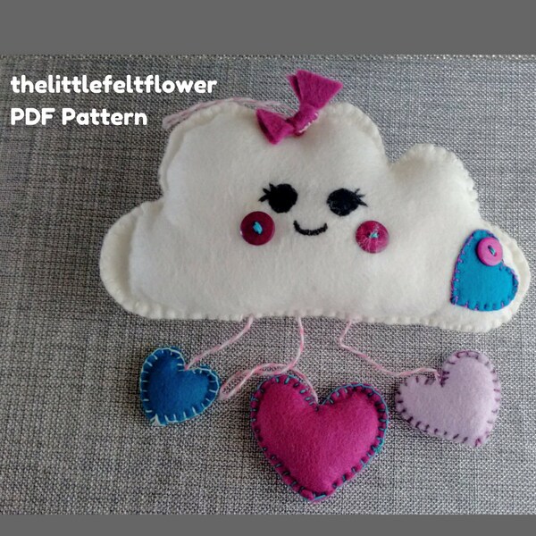 Felt Cloud Ornament - Etsy