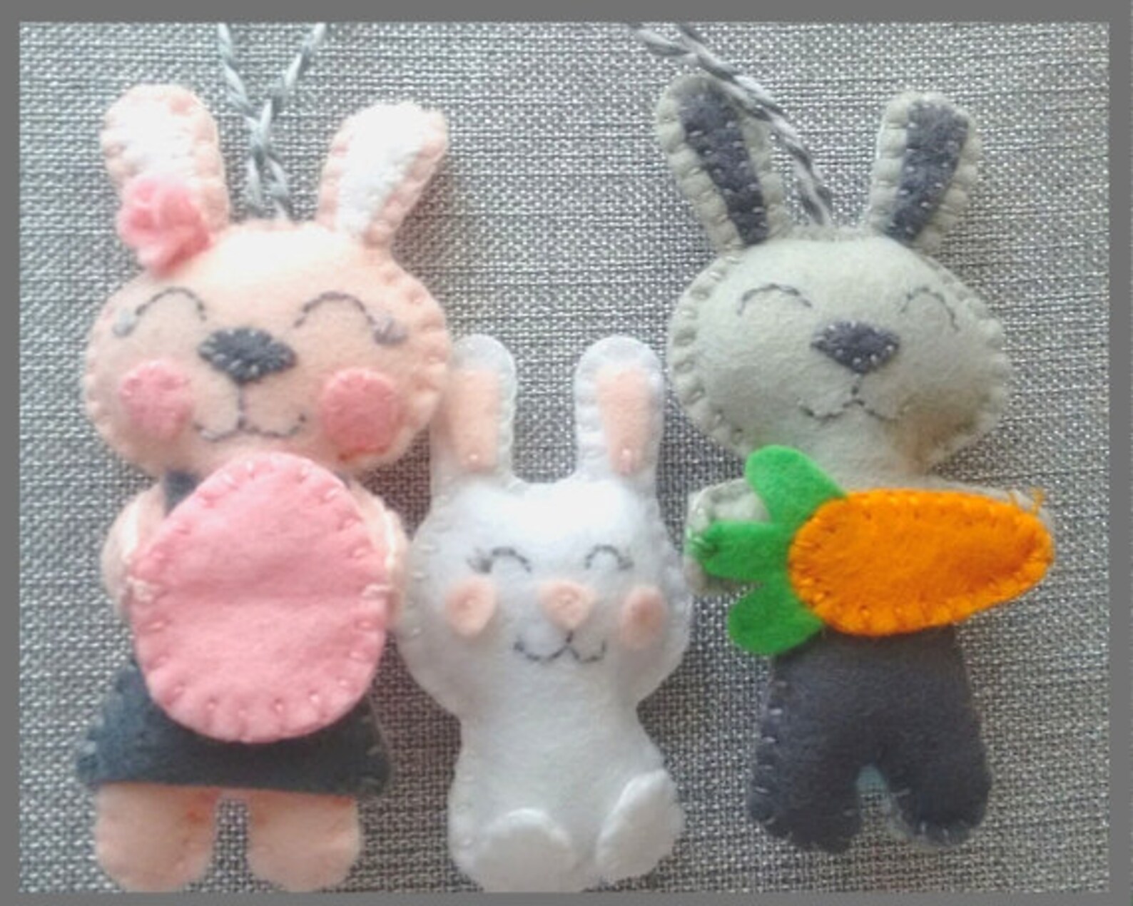 Felt Easter Basket Pattern Felt Bunny Patterns Easter Sewing Pattern ...