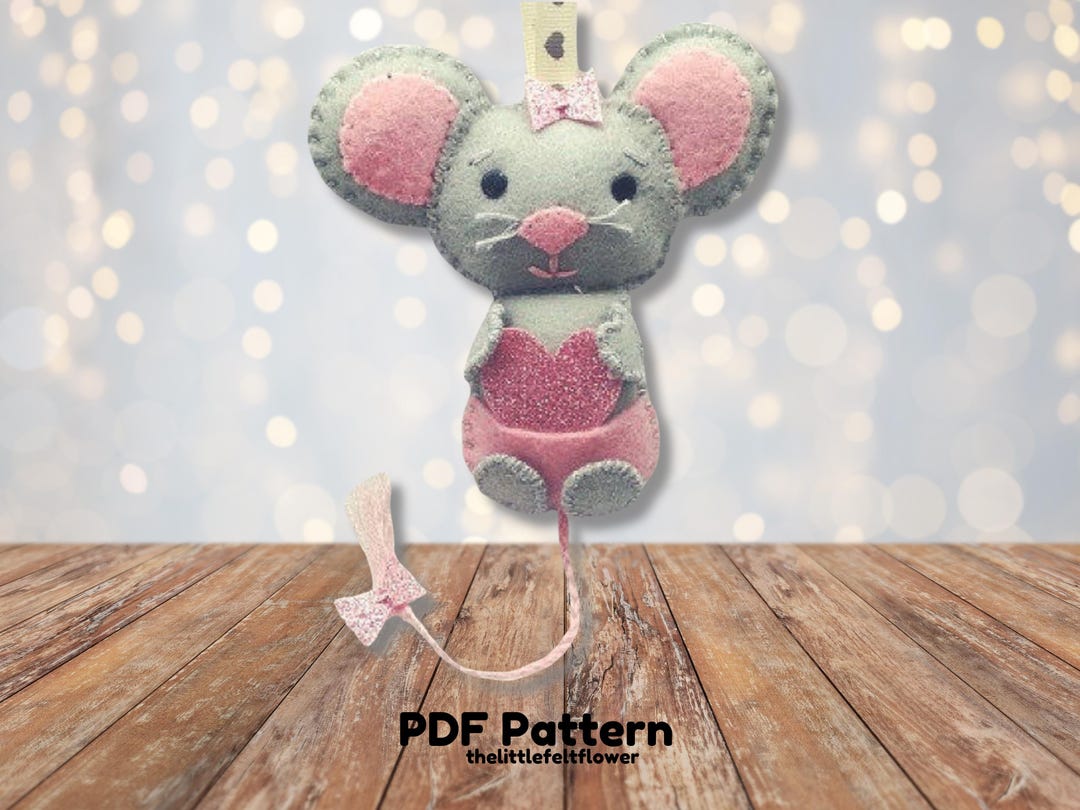 Felt Mouse Pattern , Sewing Pattern Tutorial, Felt PDF Pattern - Etsy