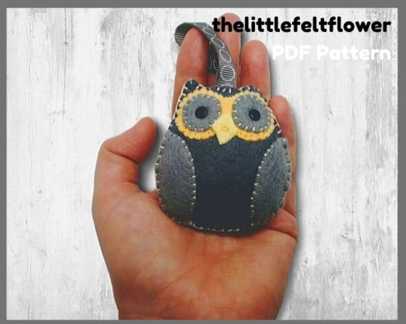 Felt Owl Pattern-felt Pattern-felt PDF Pattern-decor-felt Owl-felt ...