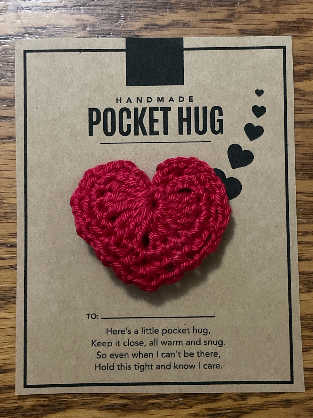 Crocheted Pocket Hug - Etsy