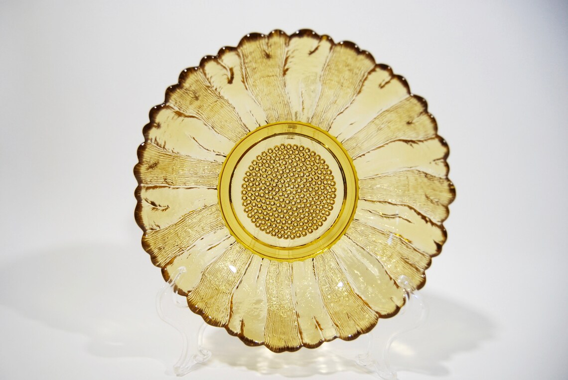 Vintage Anchor Hocking Mid Century Sunflower "country Estate" Chip and ...