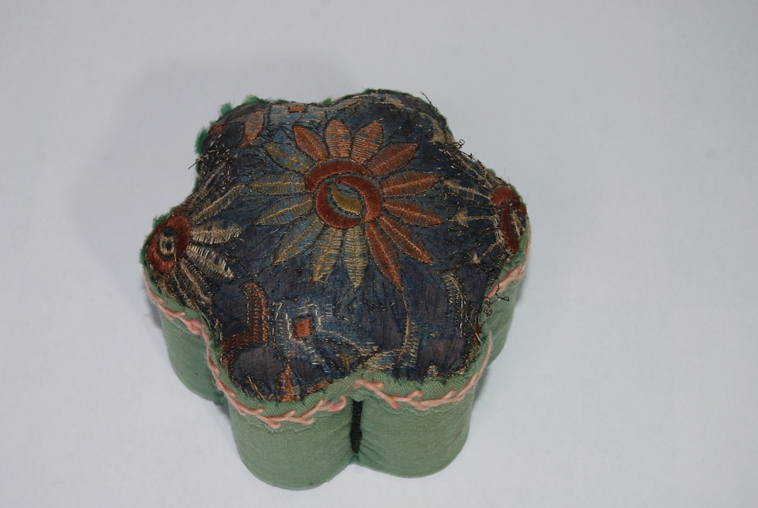 Antique Victorian Large Pin Cushion - Etsy