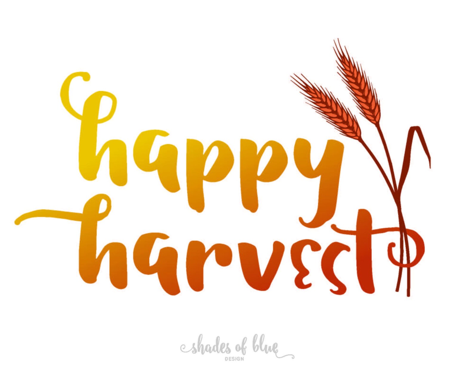 Happy Harvest Printable - Etsy