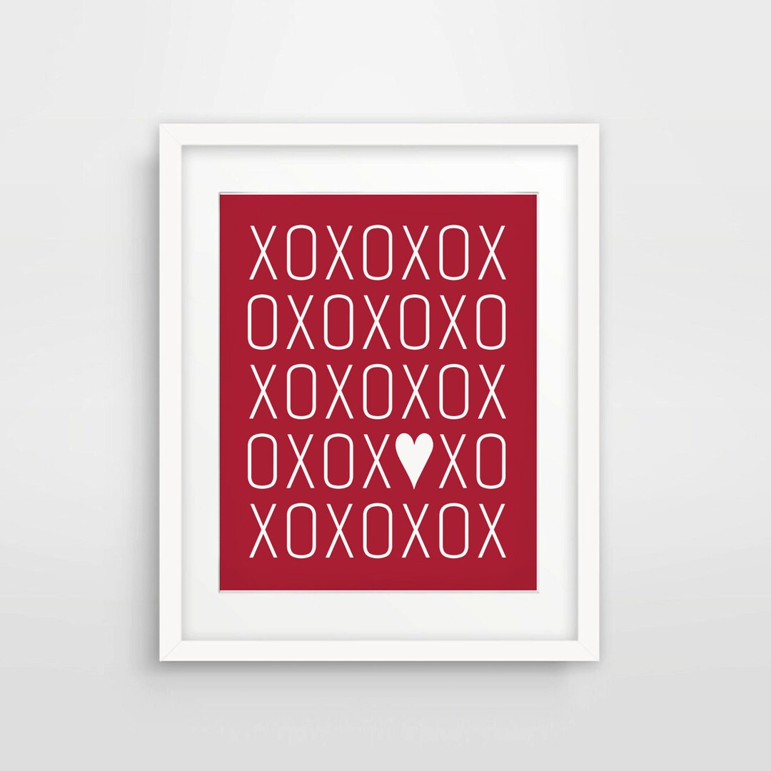 XOXO Valentine's Day Printable - Etsy