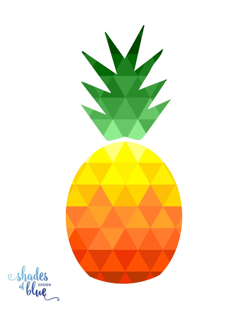 Geometric Pineapple Printable - Etsy