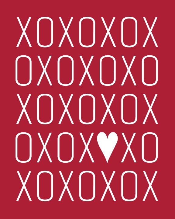 XOXO Valentine's Day Printable - Etsy