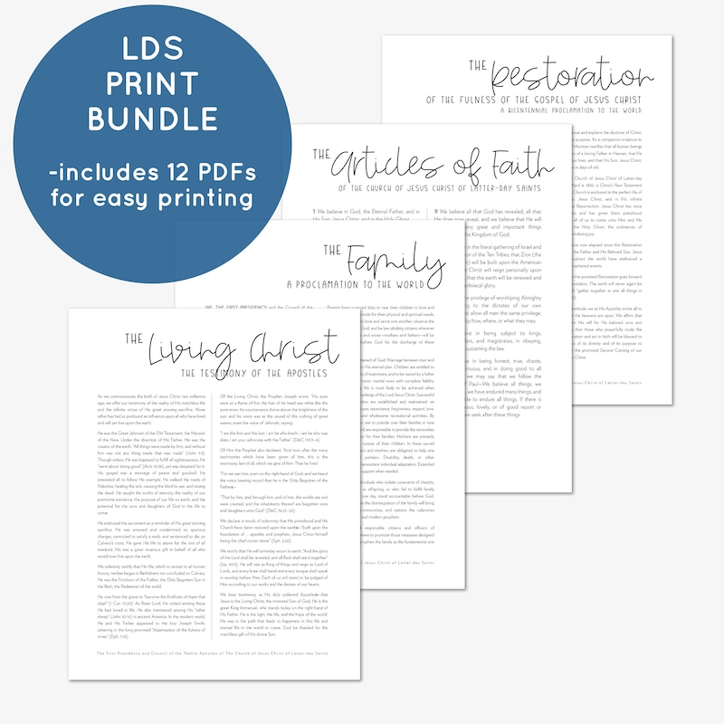 Lds Print - Etsy