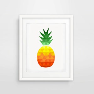 Geometric Pineapple Printable Etsy