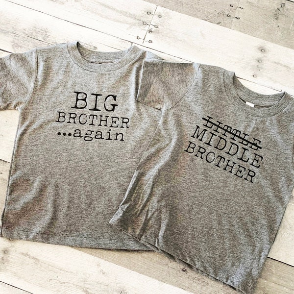 Middle Brother Shirt - Etsy