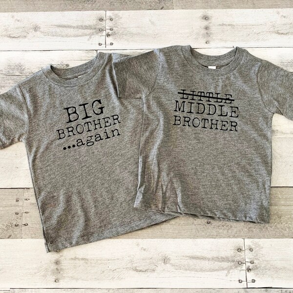 Middle Brother Shirt - Etsy
