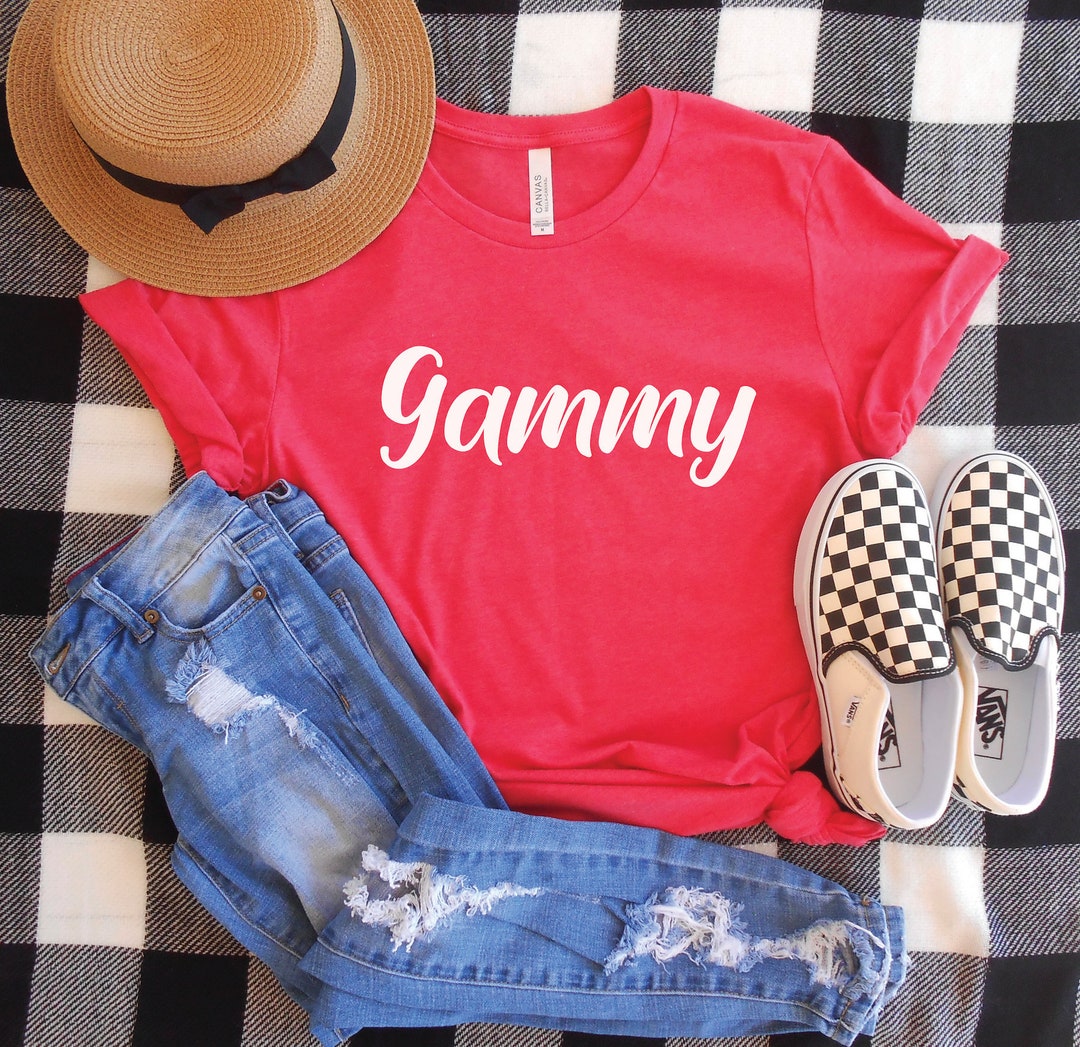 Gammy Shirt Gammy T-shirt Grandma Tee Cute Gammy Shirt Gift for Gammy ...