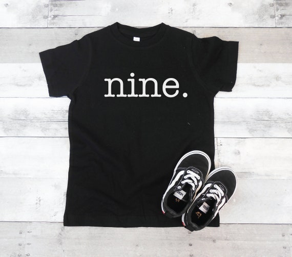 Nine Shirt 9th Birthday Shirt 9th Birthday Shirt Cute Nine - Etsy