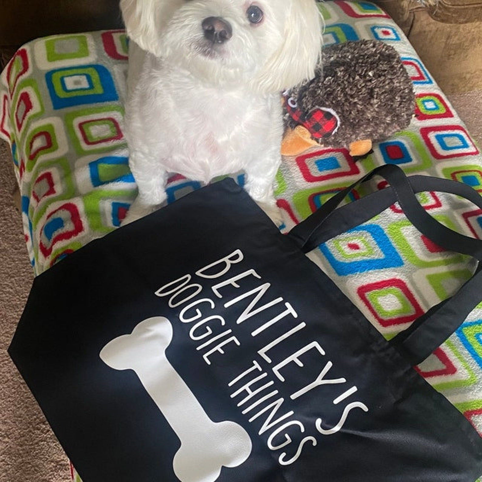 Dog Tote Bag, Custom Dog Tote Bag, Personalized Dog Tote Bag, Dog Mom ...