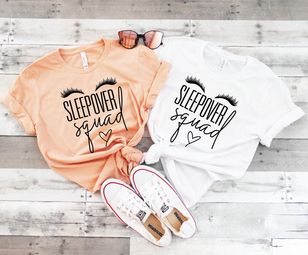 Sleepover Squad Shirts, Birthday Shirts, Slumber Party Shirts, Girls ...
