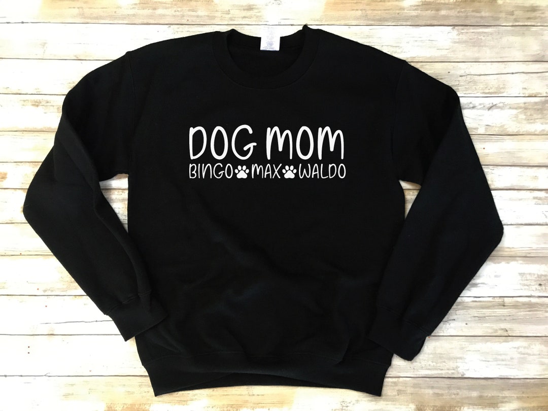 Dog Mom Sweatshirt Custom Dog Mom Sweater Personalized Dog - Etsy