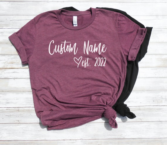 Custom Name Est Shirt Grandma Est Custom Year T-shirt New - Etsy