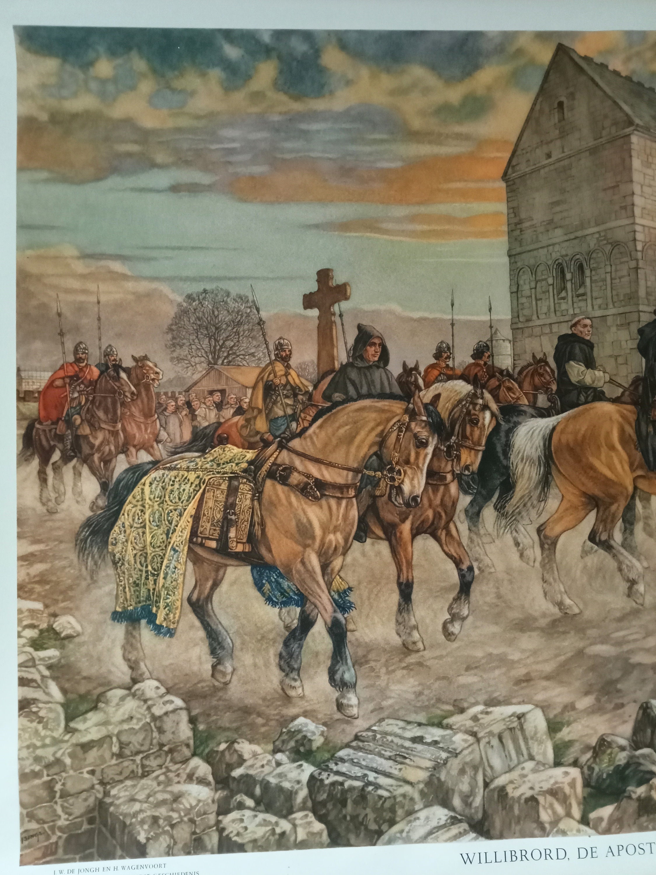 Pull Down Chart Vintage School Chart Religious Antique Religious Chart ...