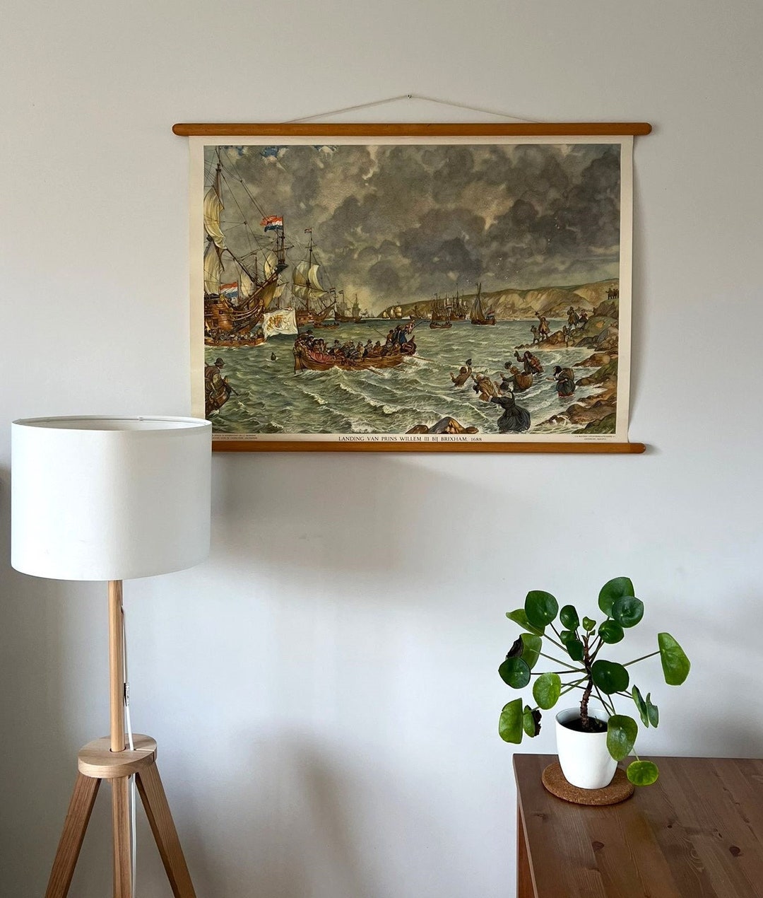 1953 Pull Down Chart Historical Chart Vintage Chart School Chart European History Boat Antique ...