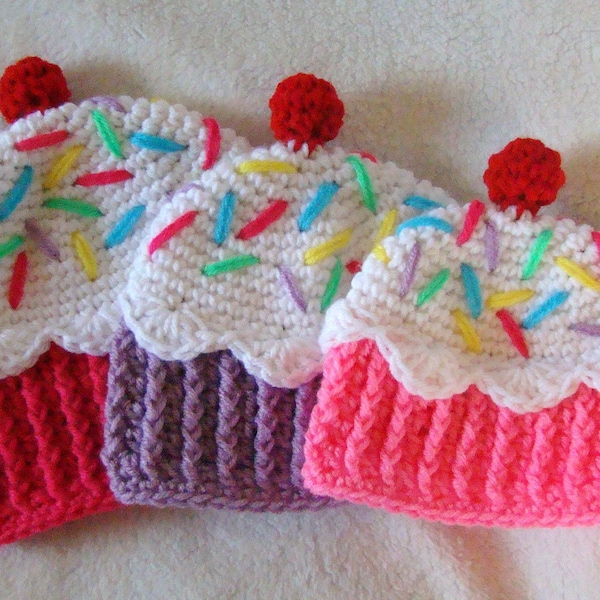 Cupcake Knit Hats - Etsy