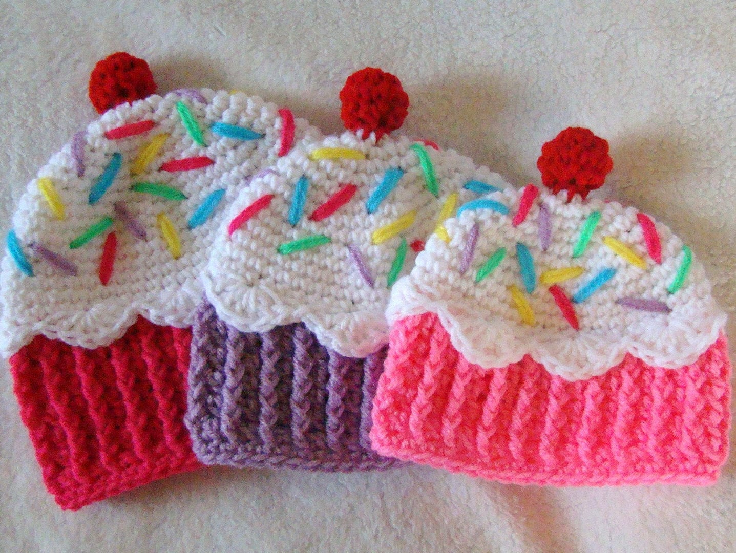 Cupcake Hats, Made to Order / Ice Cream / Handmade / Custom / for ...