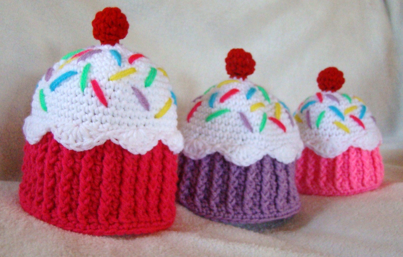 Cupcake Hats, Made to Order / Ice Cream / Handmade / Custom / for ...