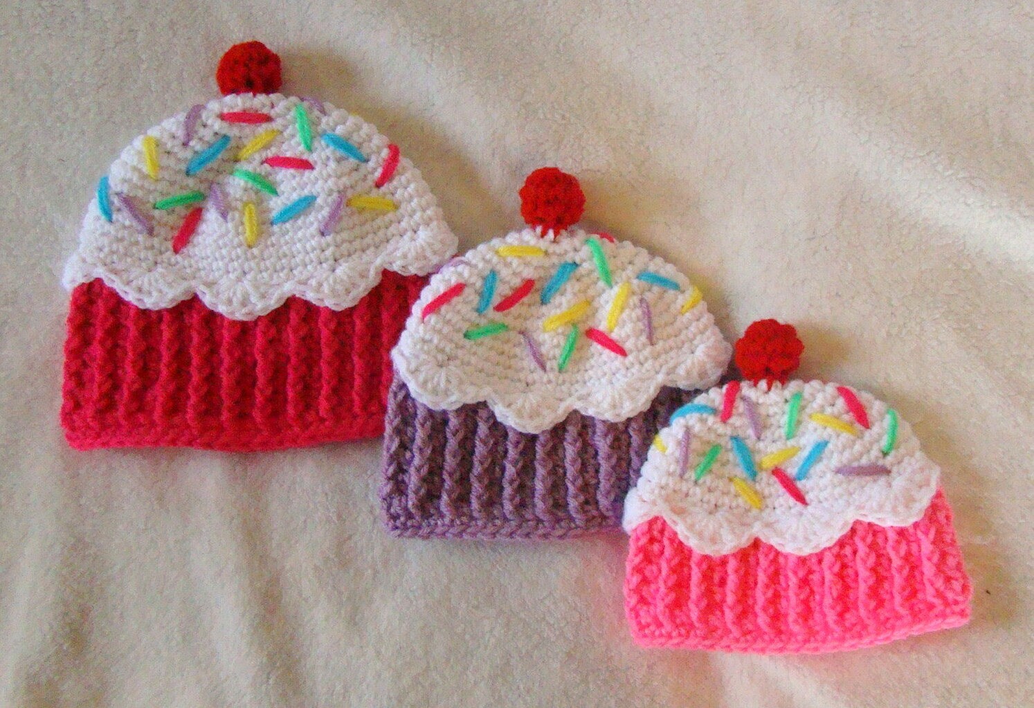 Cupcake Hats, Made to Order / Ice Cream / Handmade / Custom / for ...
