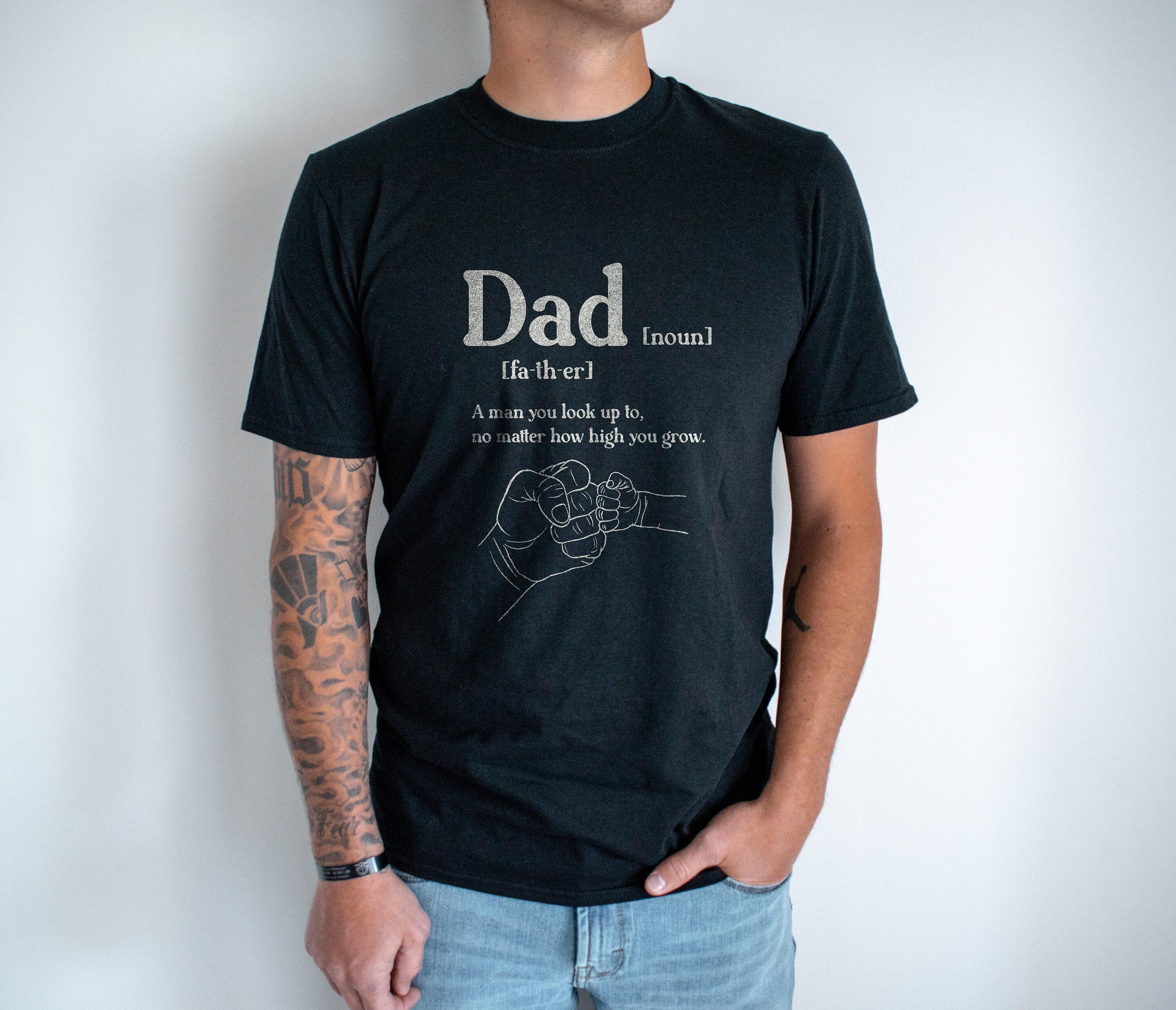 Fathers Day Gift, Father's Day Touching T-shirt, Dad Definition Shirt ...