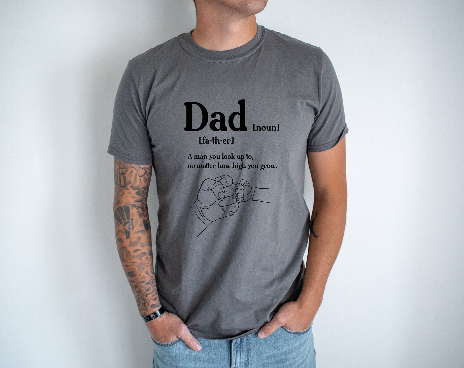 Fathers Day Gift, Father's Day Touching T-shirt, Dad Definition Shirt ...