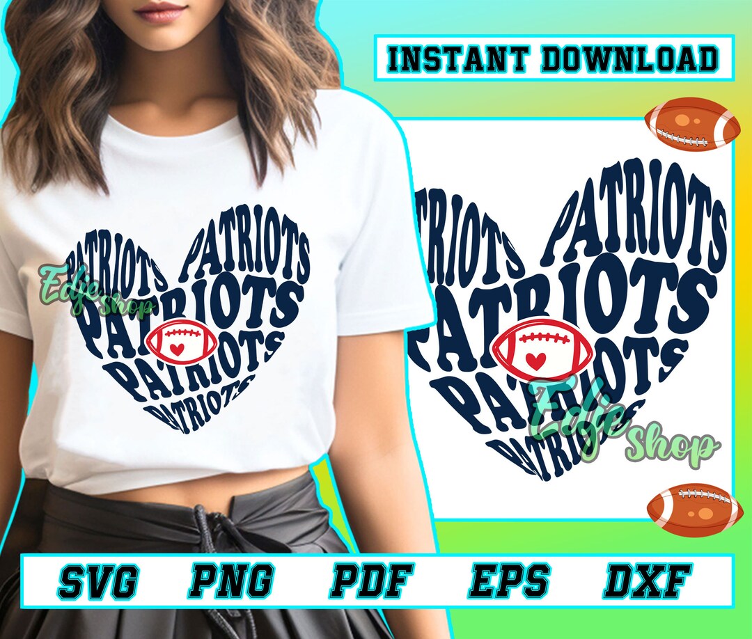 American Football Heart Svg Football Shirt Svg Football - Etsy