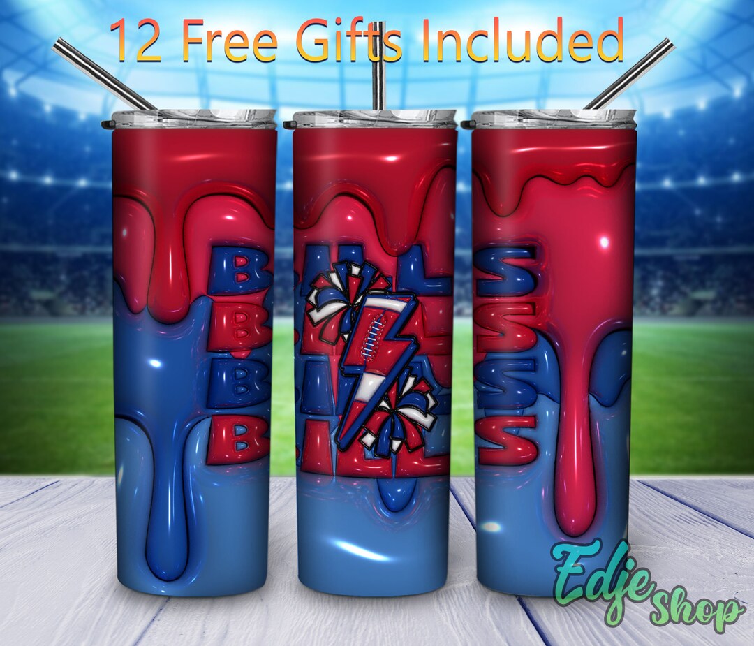 American Football Team Cheer Designs 20 Oz Skinny Tumbler Sublimation ...