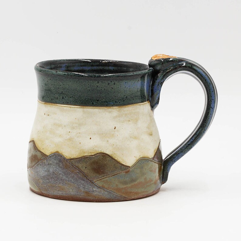 Colorado Handmade Pottery Mug Aspen Leaf Ceramic Mug | Etsy