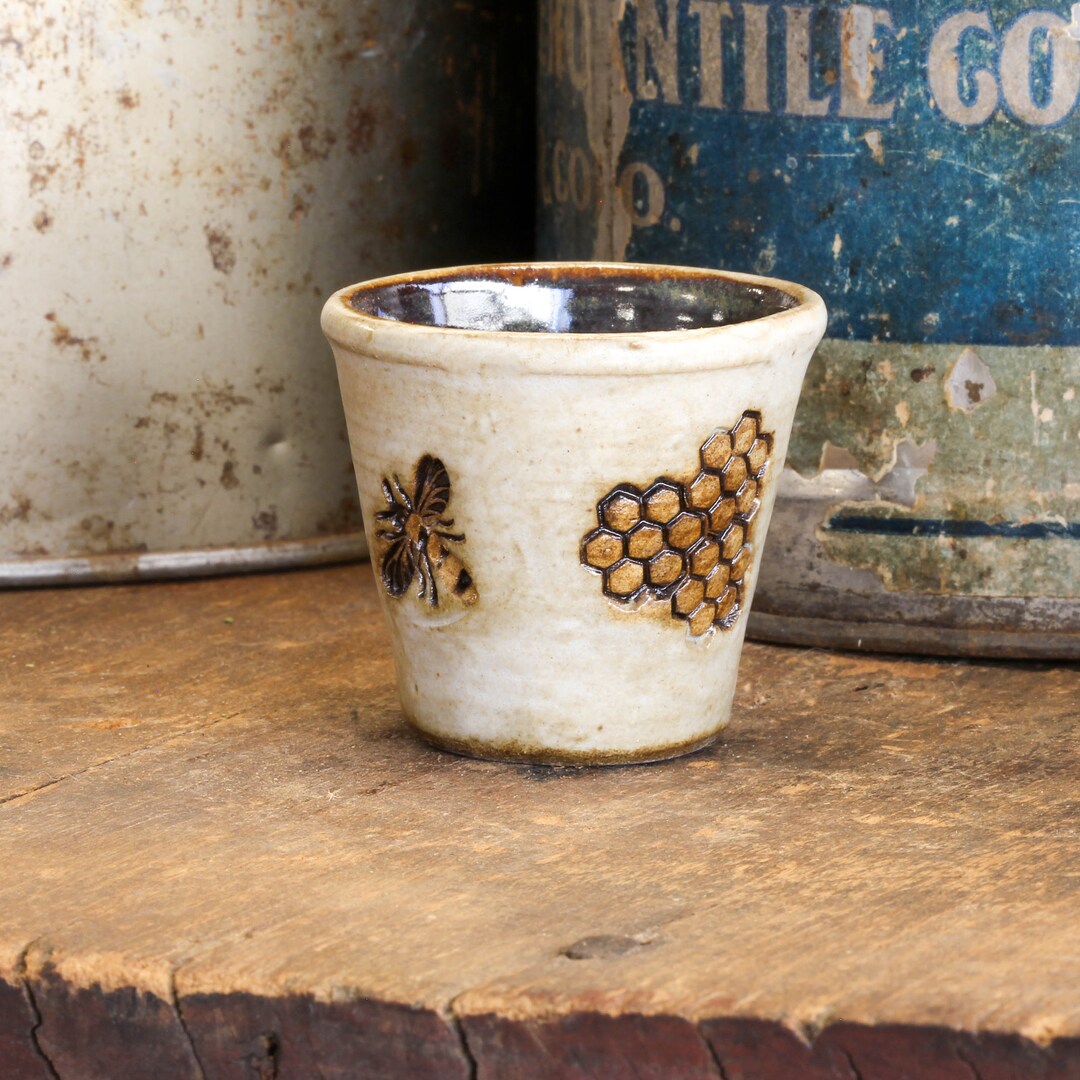 Bumble Bee Shot Glass, Handmade Pottery Honey Bee Tiny Cup - Etsy