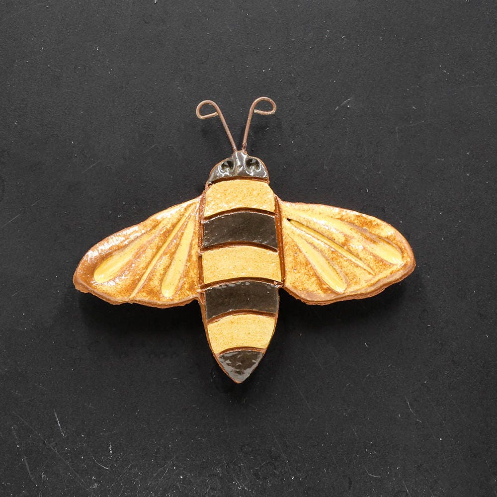 Bumble Bee Magnet Set Bee Magnets Flower Magnets - Etsy