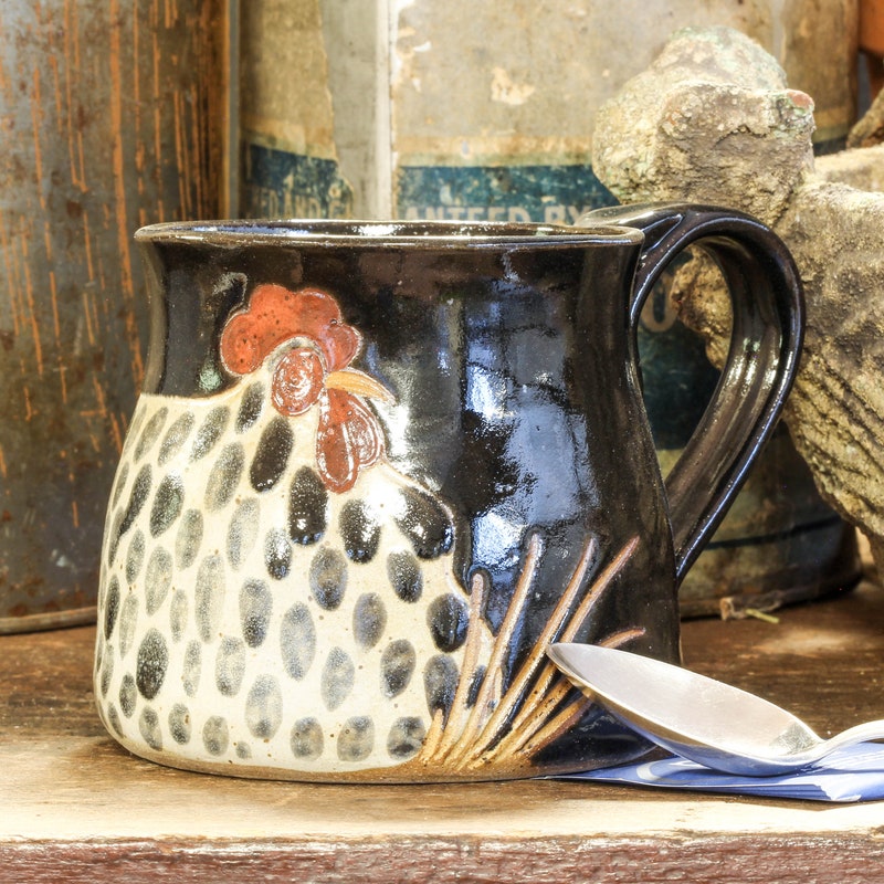 Pottery Chicken - Etsy