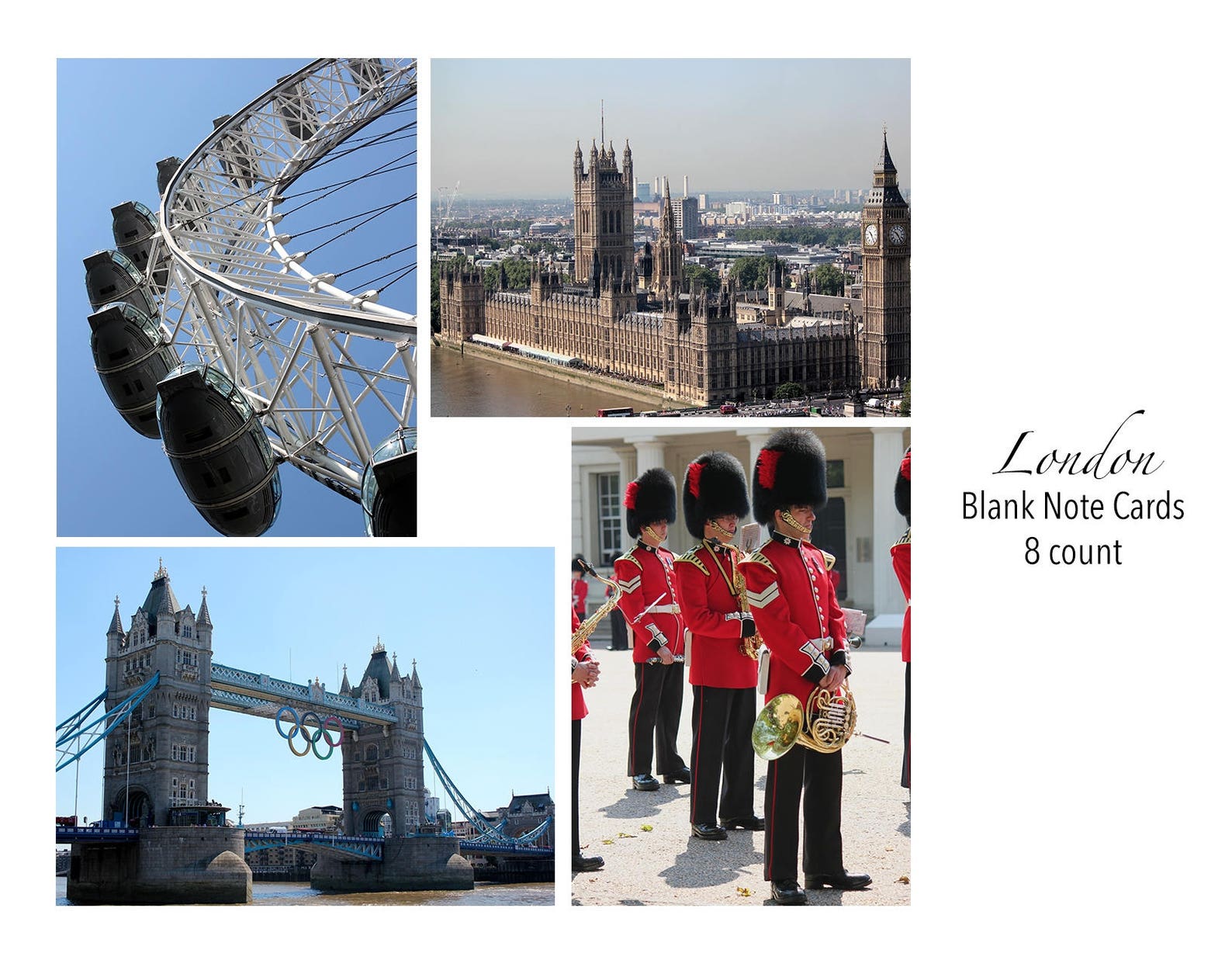 London Photo Note Cards Set of 8 - Etsy