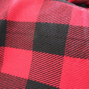 Red and Black Plaid Flannel Blanket - Etsy