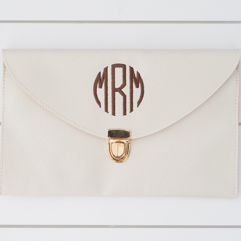 Monogram Clutch - Etsy