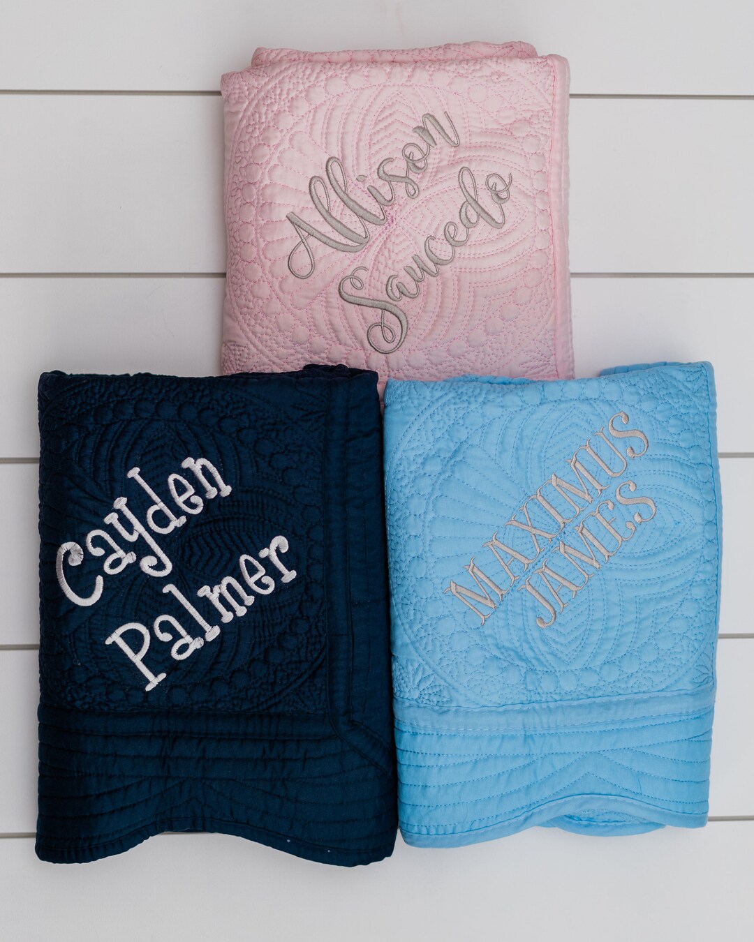 Monogrammed Baby Quilt // Personalized Baby Quilt - Etsy