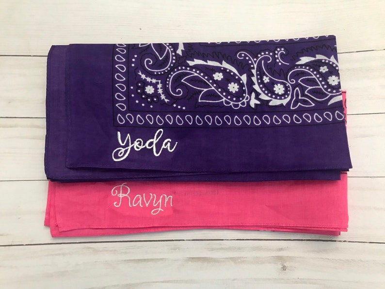 Personalized Bandana // Custom Bandana | Etsy