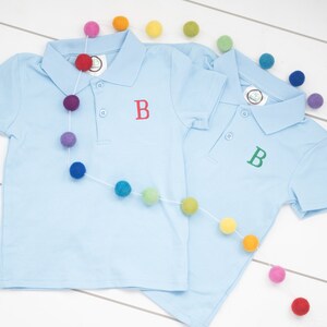 Boy’s Monogram Polo // Toddler Embroidered Polo - Etsy