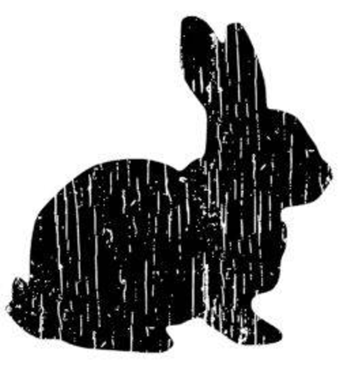 Distressed Bunny, SVG, DXF, PDF Cut File. - Etsy