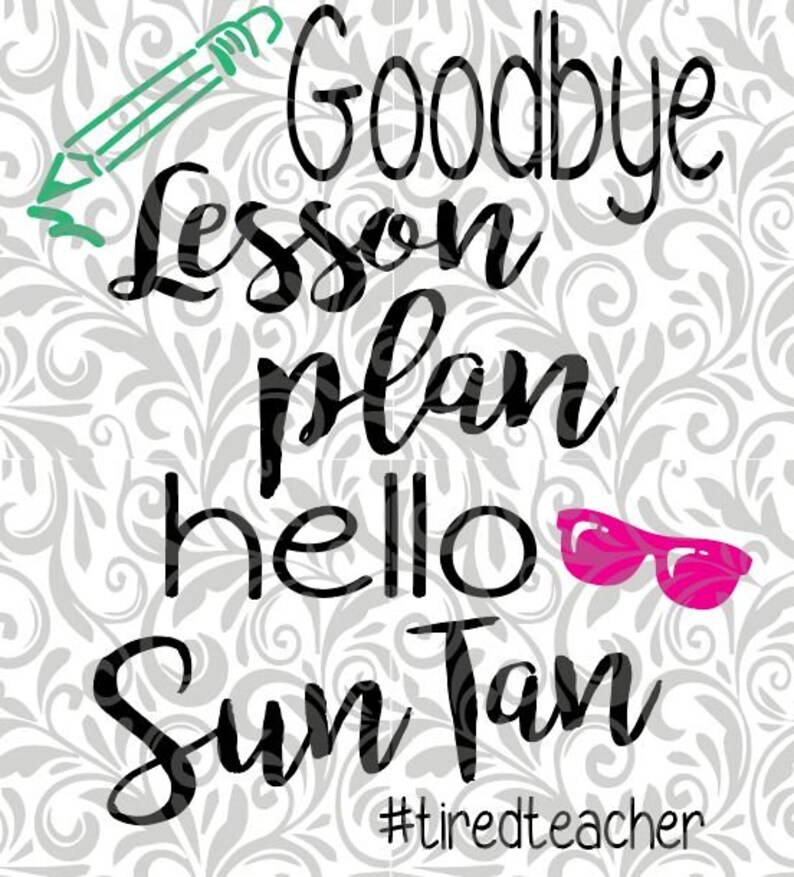 Goodbye Lesson Plans Palm Tree Beach Sun Teacher Summer - Etsy