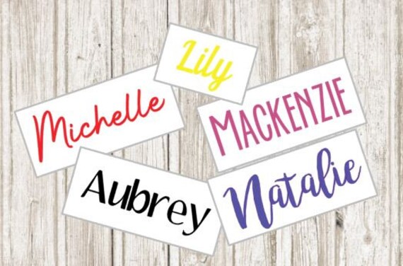 Name Decals Custom Word Decal Name Stickers Personalize | Etsy