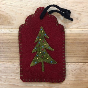 Christmas Tree Wool Tag Kit - Wool Kit - DIY Christmas Gift - Ornament ...