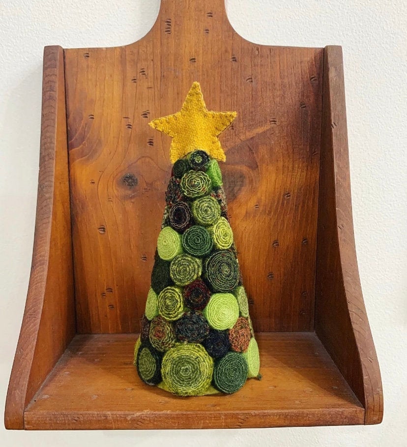 Wooly Christmas Tree Kit - Hand-dyed Wool - Wool Kit - DIY Gift Ideas ...